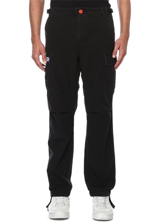 Heron Preston Erkek Siyah Nakış Detaylı 6 Cepli Eşofman S EU