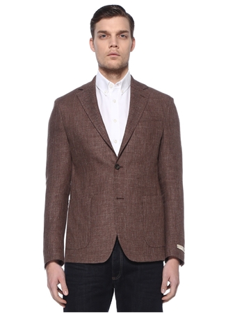 Beymen Collection Erkek Drop 8 Vizon Keten Ceket Bej 54 IT