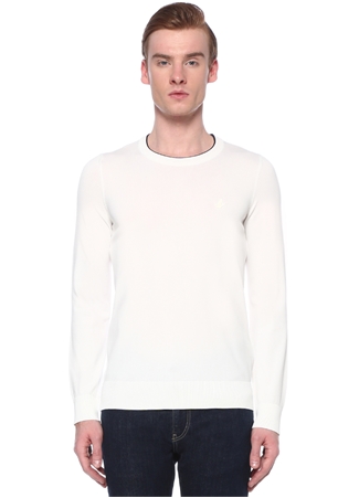 Beymen Club Erkek Beyaz Kuş Logolu Basic Kazak M