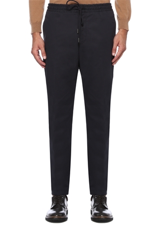 Boss Erkek Lacivert Beli Kordonlu Dar Paça Pantolon 52 It