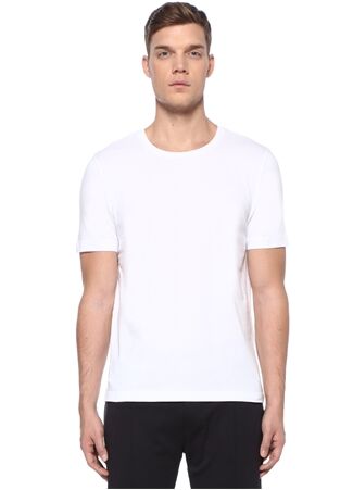 Beymen Erkek Beyaz Bisiklet Yaka Basic T-shirt L EU