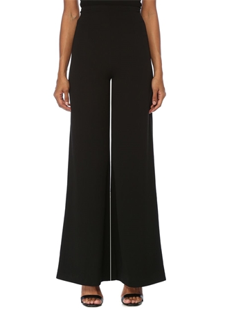 6Arlington Kadın Marvin Siyah Yüksek Bel Bol Paça Pantolon 8 UK