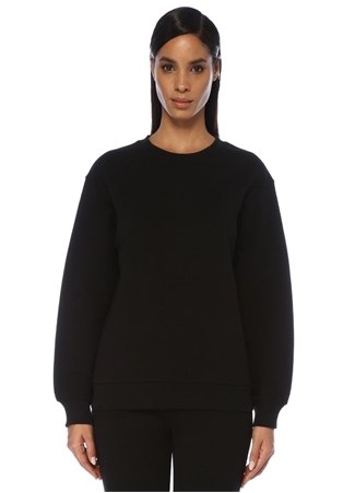 Tru Kadın Oversize Siyah Heavyweight Sweatshirt M/L EU