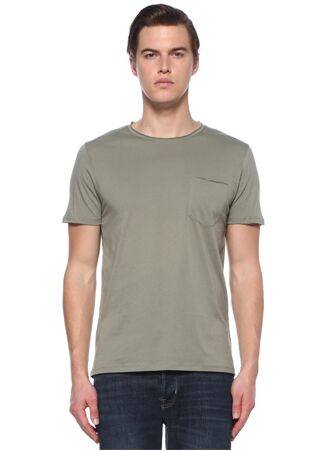 Tru Erkek Yeşil Bisiklet Yaka Basic T-shirt S EU