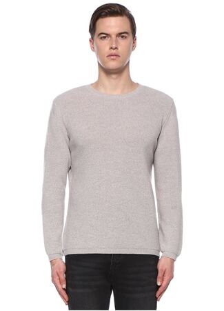 Tru Erkek Bej Örgü Dokulu Kazak M EU