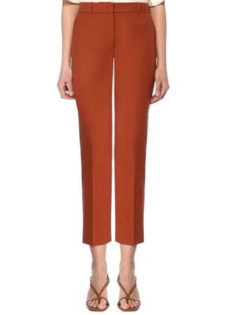 Joseph Kadın Coleman Kiremit Dar Paça Streç Pantolon Kırmızı 38 FR