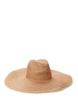 Emporio Armani Kadın Bej Hasır Şapka 57 EU