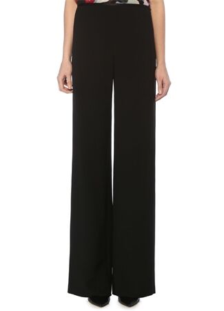 Emporio Armani Kadın Siyah Bol Paça Pantolon 42 IT