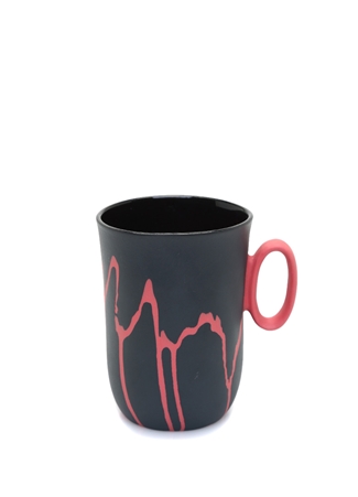 Masuma Ceramics Raspberry Lacivert Pembe Porselen Kupa Çok Renkli Masuma Ceramics Raspberry Lacivert Pembe Porselen Kupa Çok Renkli