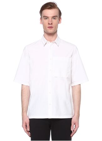 Academia Erkek Beyaz Küçük Yaka Kısa Kollu Gömlek S EU
