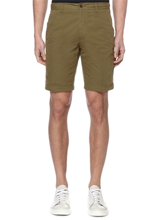Aspesi Erkek Yeşil Normal Bel Bermuda Haki 50 IT