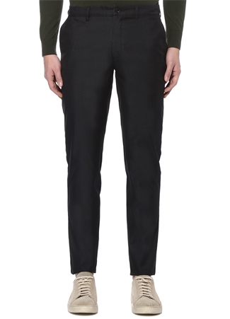 Beymen Club Erkek Lacivert Mikro Desenli Dar Paça Spor Pantolon 46 EU