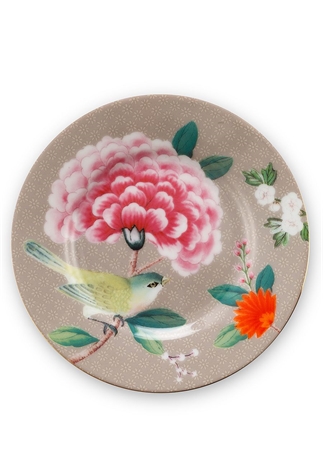 Pip Studio Blushing Birds Haki Porselen Petit Four Tabağı Pip Studio Blushing Birds Haki Porselen Petit Four Tabağı