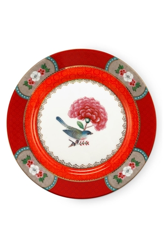Pip Studio Blushing Birds Kırmızı Porselen Tabak Pip Studio Blushing Birds Kırmızı Porselen Tabak