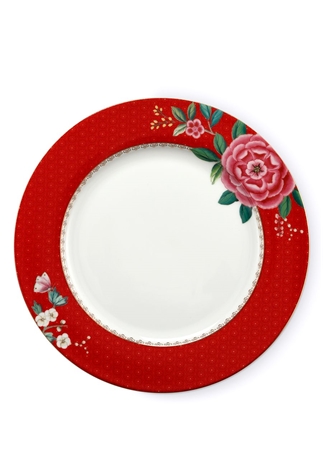 Pip Studio Blushing Birds Kırmızı Porselen Yemek Tabağı Pip Studio Blushing Birds Kırmızı Porselen Yemek Tabağı