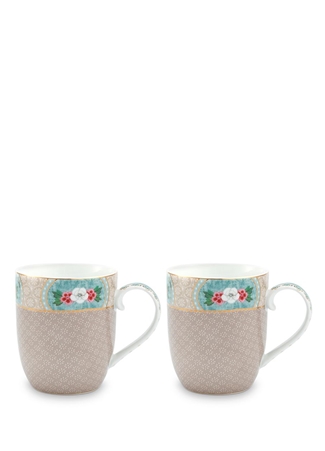 Pip Studio Blushing Birds 2li Haki Küçük Porselen Mug Seti Pip Studio Blushing Birds 2li Haki Küçük Porselen Mug Seti