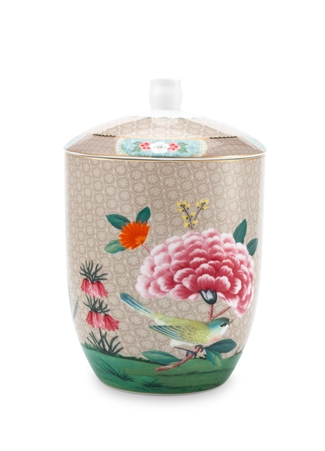 Pip Studio Blushing Birds Haki Porselen Kavanoz Pip Studio Blushing Birds Haki Porselen Kavanoz