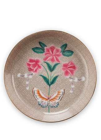 Pip Studio Blushing Birds Haki Porselen Çay Tabağı