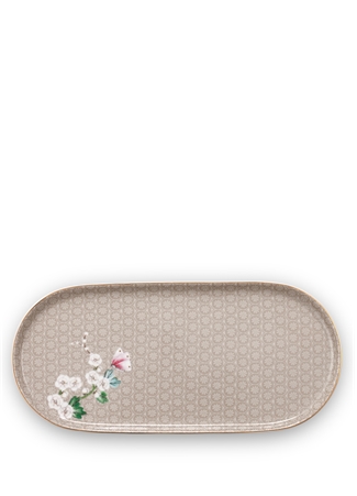 Pip Studio Blushing Birds Haki Oval Porselen Servis Tabağı Kırmızı Pip Studio Blushing Birds Haki Oval Porselen Servis Tabağı Kırmızı