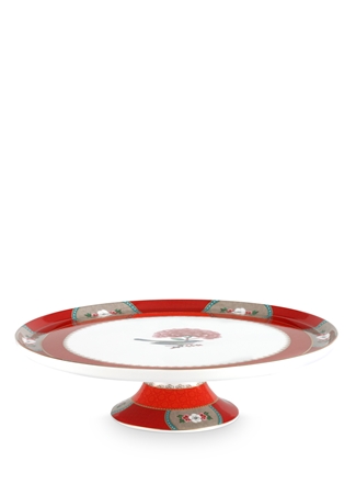 Pip Studio Blushing Birds Kırmızı Porselen Kek Standı