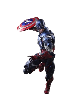 Square Enix Marvel Variant Play Arts Kai Captain Am Heykel Çok Renkli Square Enix Marvel Variant Play Arts Kai Captain Am Heykel Çok Renkli