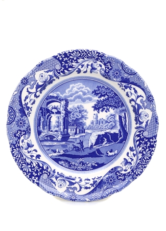 Spode Blue Italian Porselen Yemek Tabağı Mavi Spode Blue Italian Porselen Yemek Tabağı Mavi