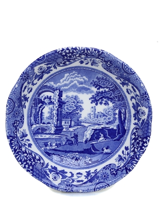 Spode Blue Italian Porselen Salata Kasesi Mavi