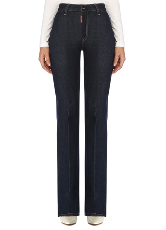 Dsquared2 Kadın Dalma Angel Wide Leg Jean Pantolon Mavi 36 It Dsquared2 Kadın Dalma Angel Wide Leg Jean Pantolon Mavi 36 It