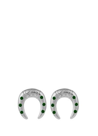 Aden Newyork Kadın The Vandal Silver Küpe Gri M EU