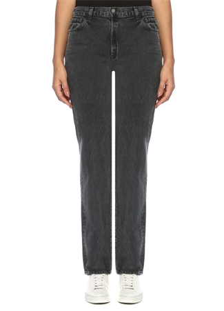 J Brand Kadın Elsa Sunday Gri Boru Paça Jean Pantolon 23 US J Brand Kadın Elsa Sunday Gri Boru Paça Jean Pantolon 23 US