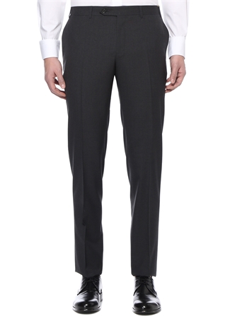 Canali Erkek Drop 6 Gri Normal Bel Yün Pantolon 50 It
