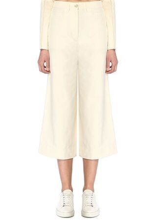 Kenzo Kadın Beyaz Bol Paça Pantolon 34 FR