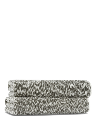 L’appartement Grade Aerocotton Gri Beyaz Banyo Havlusu L’appartement Grade Aerocotton Gri Beyaz Banyo Havlusu