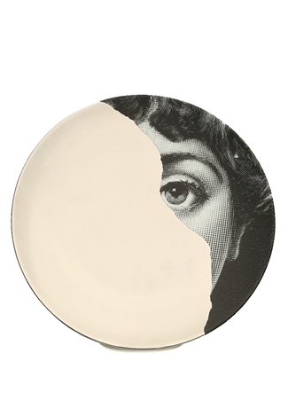 Fornasetti Tema E Variazioni 145 Porselen Dekoratif Tabak Siyah Fornasetti Tema E Variazioni 145 Porselen Dekoratif Tabak Siyah