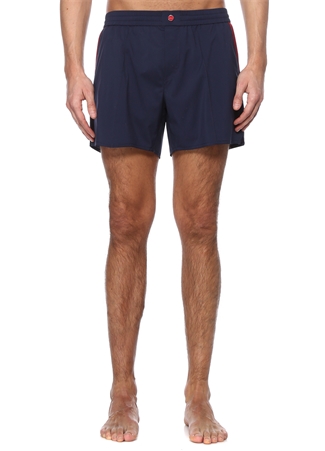 Kiton Erkek Mavi Beli Kordonlu Logo Jakarlı Mayo Lacivert 48 IT