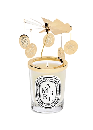 Diptyque Carousel Gold Aksesuarlı Cam Mum Çok Renkli
