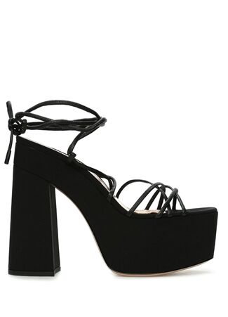 Gianvito Rossi Kadın Zenya Siyah Sandalet 36 EU