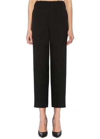 Balmain Kadın Siyah Yüksek Bel Yün Pantolon 36 FR