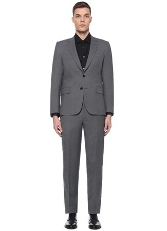 Paul Smith Erkek Tailored Fit Gri Yün Takım Elbise 50 IT