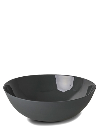 Esma Dereboy Yuvarlak Porselen Büyük Boy Kase Siyah