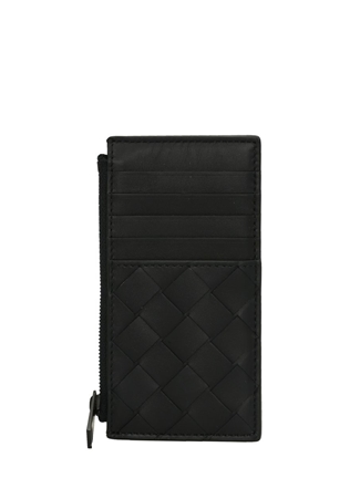 Bottega Veneta Erkek Lacivert Örgü Dokulu Deri Kartlık EU Bottega Veneta Erkek Lacivert Örgü Dokulu Deri Kartlık EU