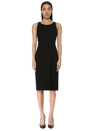 Givenchy Kadın Siyah Arkası Kesim Detaylı Midi Yün Krep Elbise 38 IT Givenchy Kadın Siyah Arkası Kesim Detaylı Midi Yün Krep Elbise 38 IT
