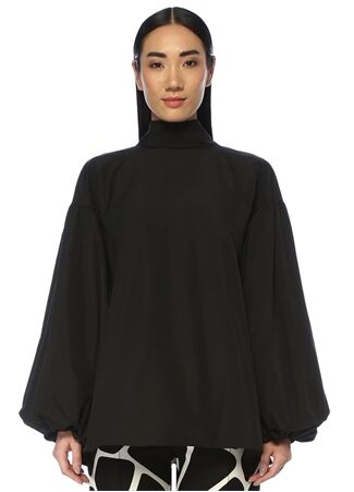 Valentino Kadın Siyah Sırtı Fiyonk Detaylı Balon Kol Bluz 44 IT Valentino Kadın Siyah Sırtı Fiyonk Detaylı Balon Kol Bluz 44 IT