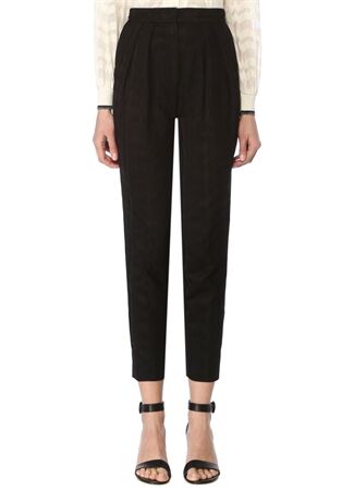 Missoni Kadın Siyah Çizgi Dokulu Pilili Pantolon 40 IT