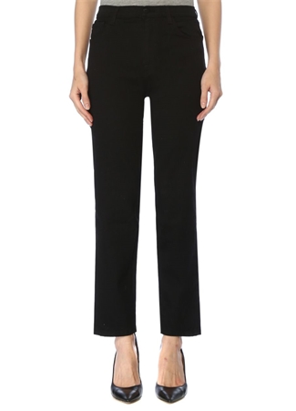 J Brand Kadın Adele Siyah Normal Bel Boru Paça Jean Pantolon 26 US J Brand Kadın Adele Siyah Normal Bel Boru Paça Jean Pantolon 26 US