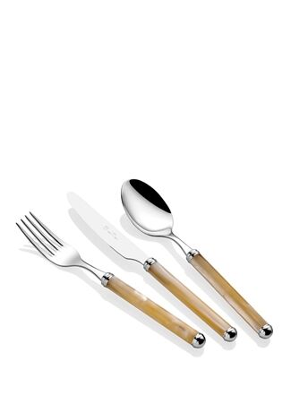 Rivadossi Rodi Kemik 75li Çatal Bıçak Takımı Bej Rivadossi Rodi Kemik 75li Çatal Bıçak Takımı Bej