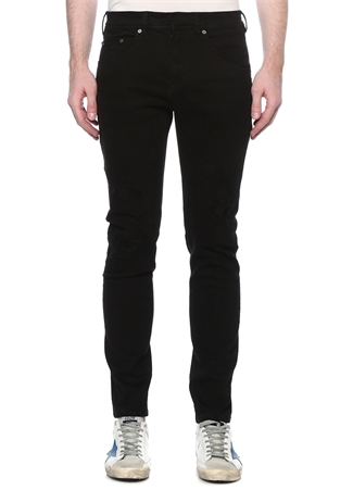 Neil Barrett Erkek Super Skinny Fit Siyah Jean Pantolon 33 US