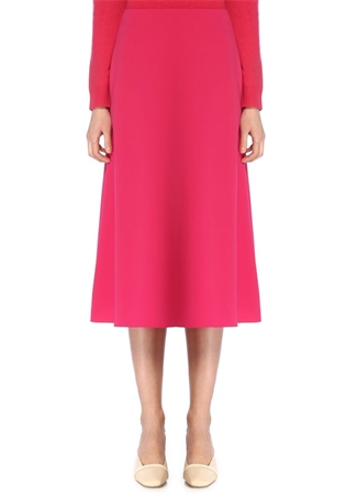 Theory Kadın Pembe Midi Krep Etek 0 US