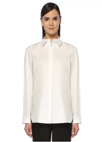 Theory Kadın Classic Menswear Oversize Beyaz Gömlek L EU