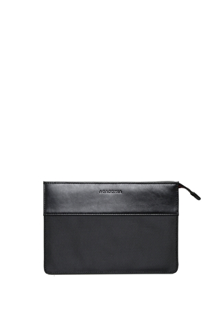 Academia Erkek Siyah Logolu Tekno Kumaşlı El Portföyü EU